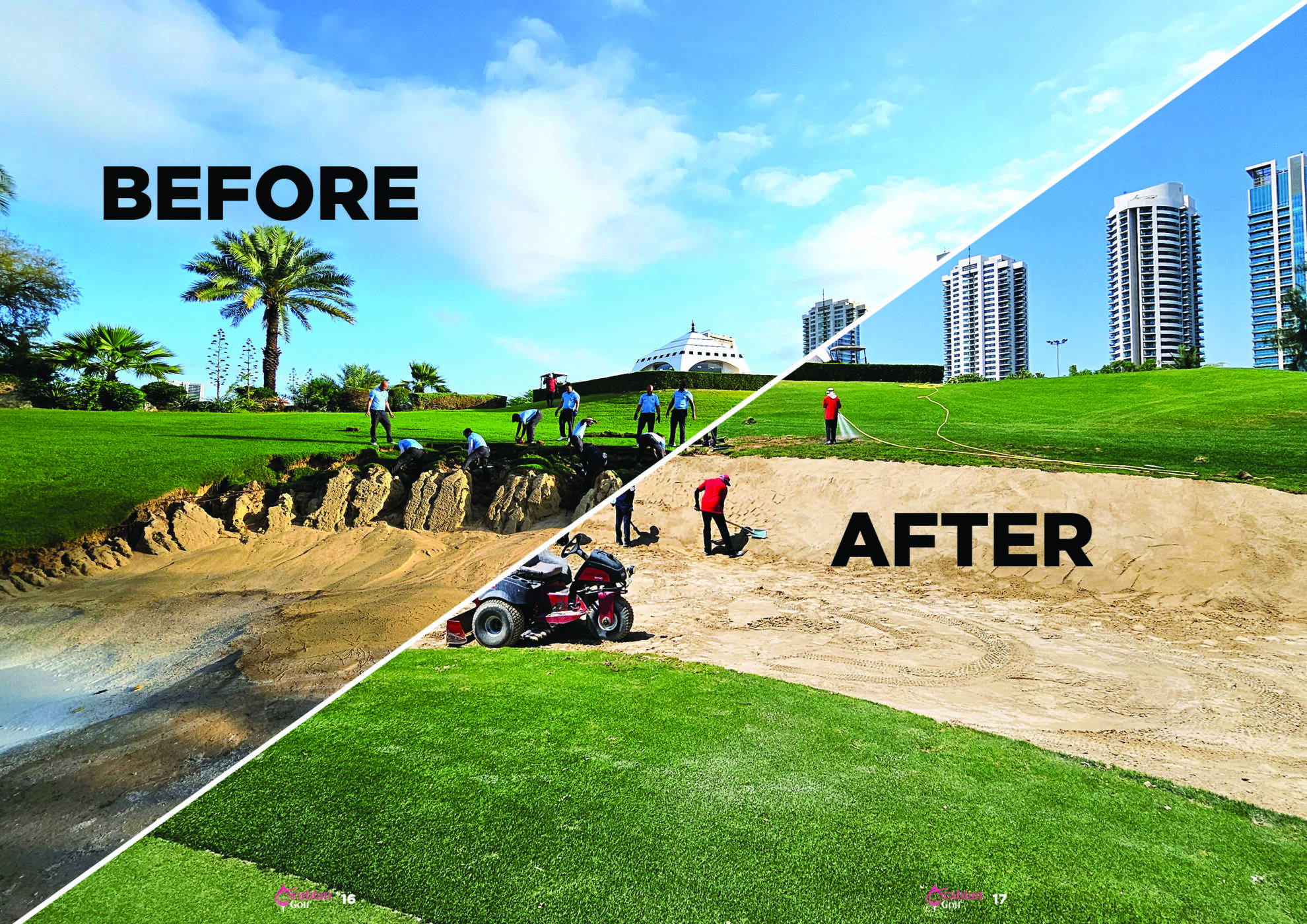 UAE Storm Special - How golf clubs repaired their damaged courses in ...